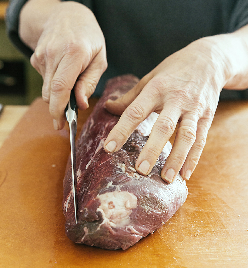 beef tenderloin roulade with pistachios and compound butter recipe