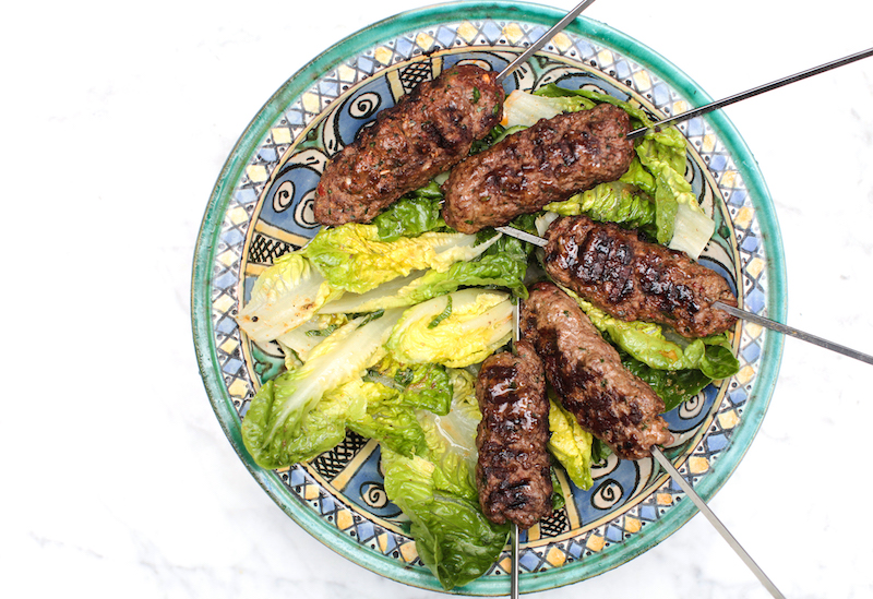 Beef Kefta with Green Salad