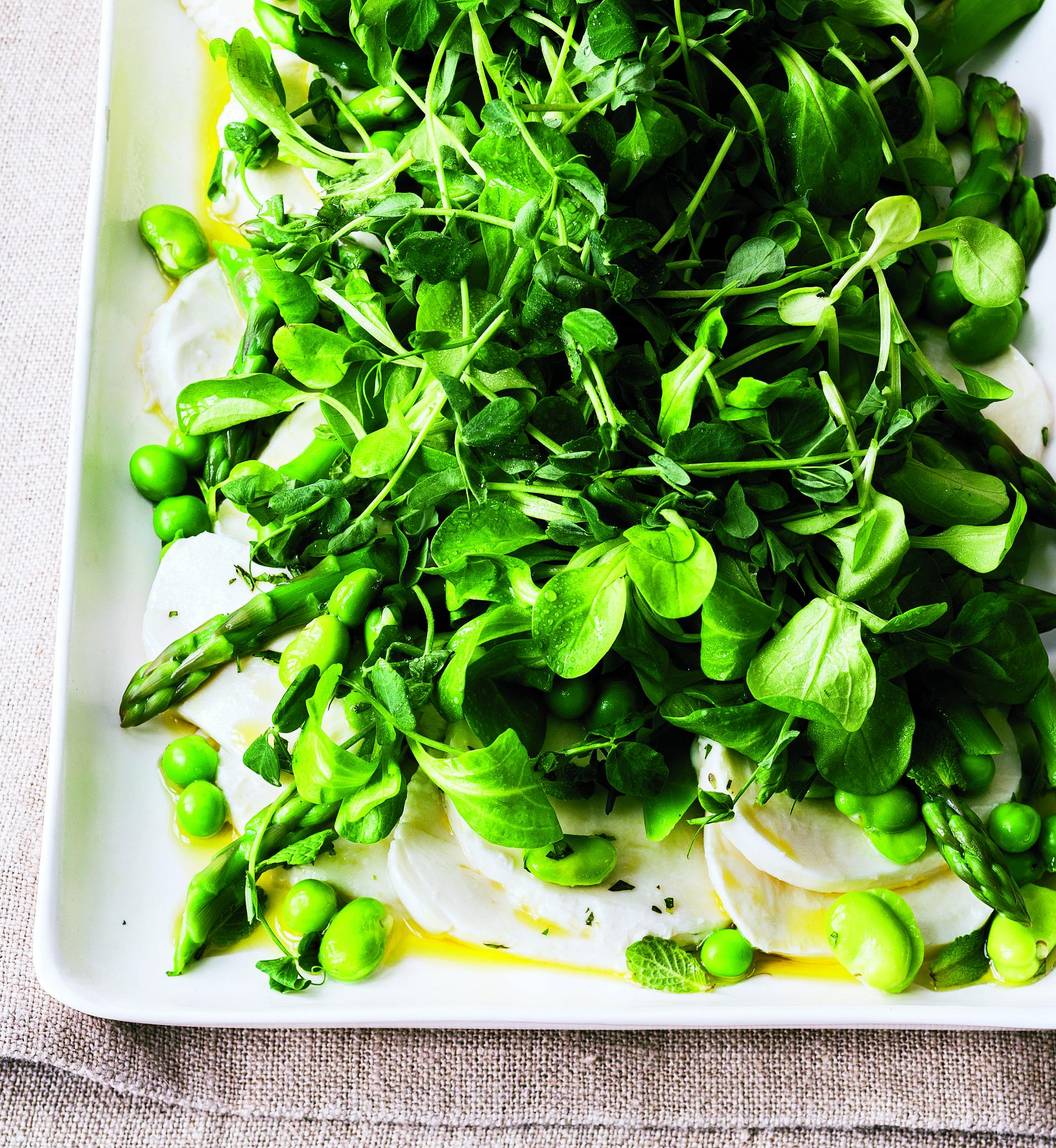 Green Caprese Salad